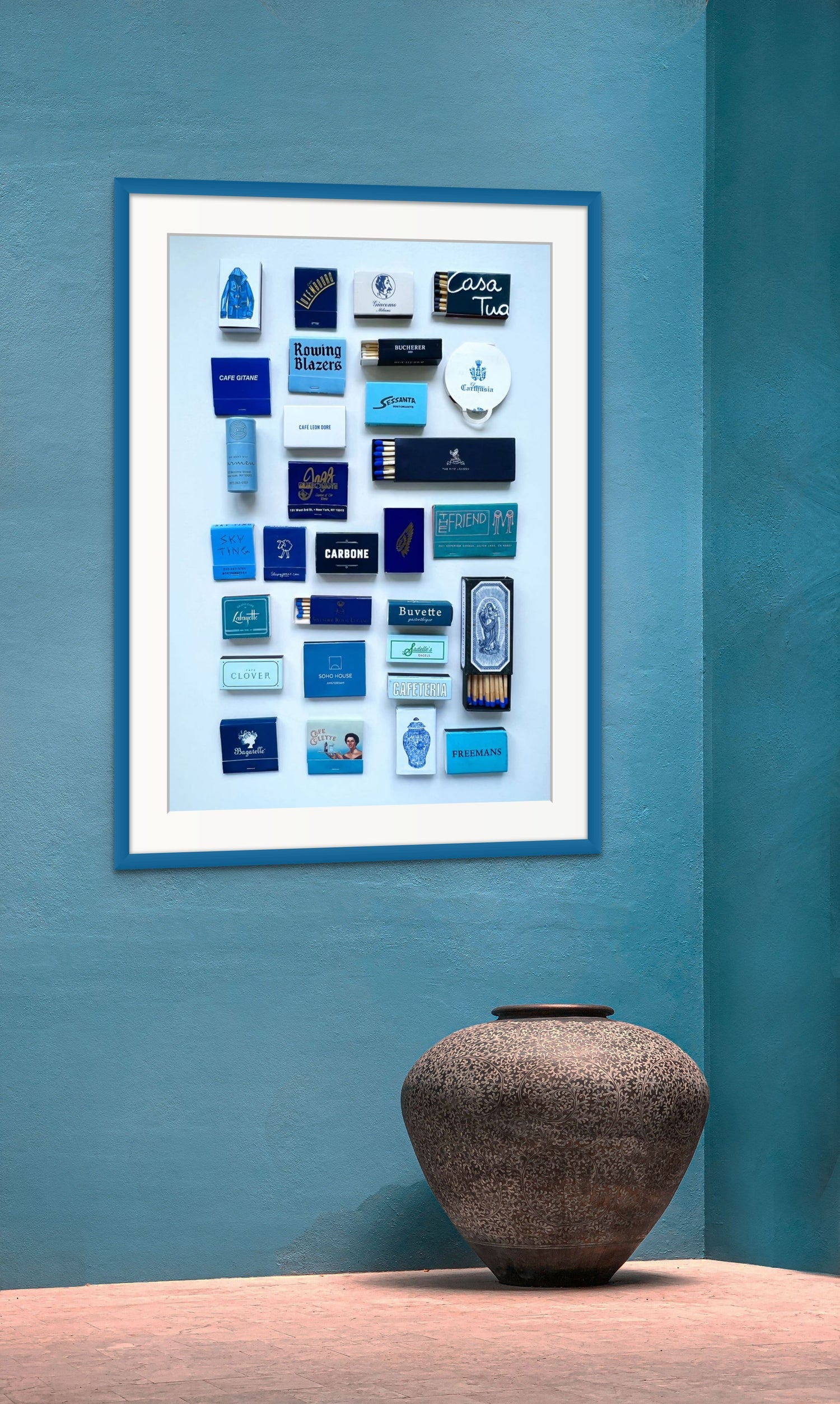 MATCHBOOK PRINT - BLUE – OH, WHAT A MATCH!