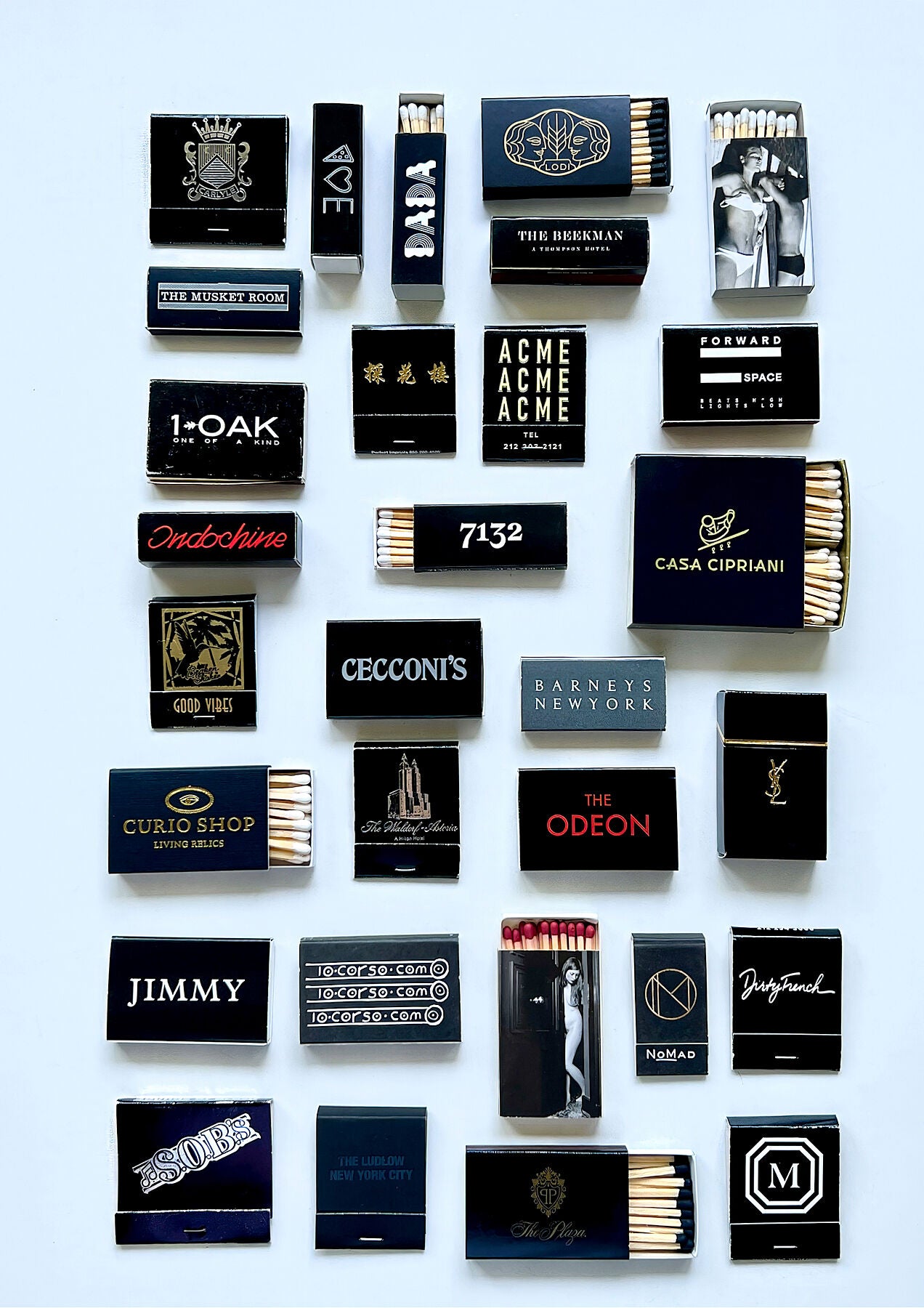 MATCHBOOK PRINT - BLACK – OH, WHAT A MATCH!